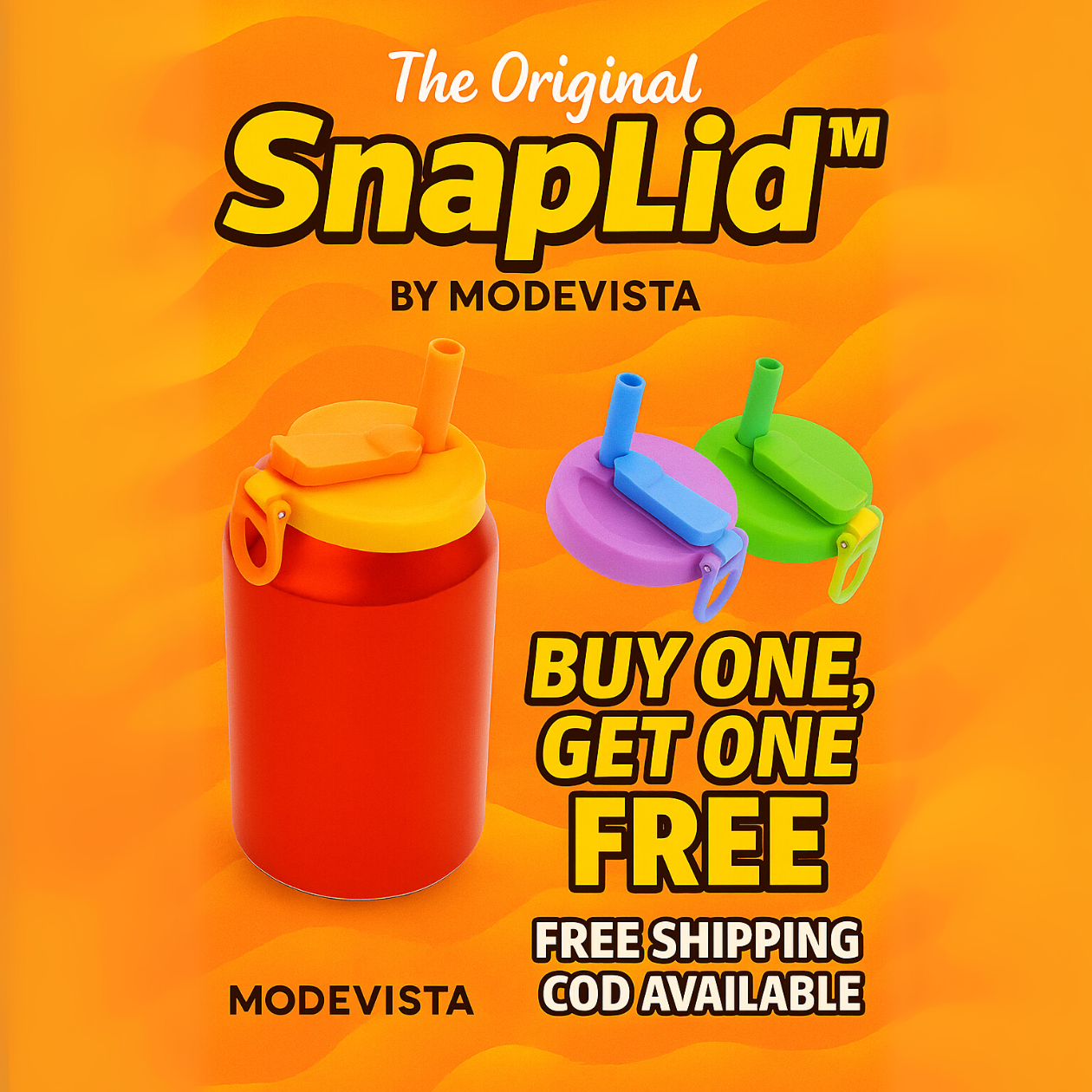 SnapLid™ – Spill-Proof Reusable Lid for Cans (Buy One Get One Free ...